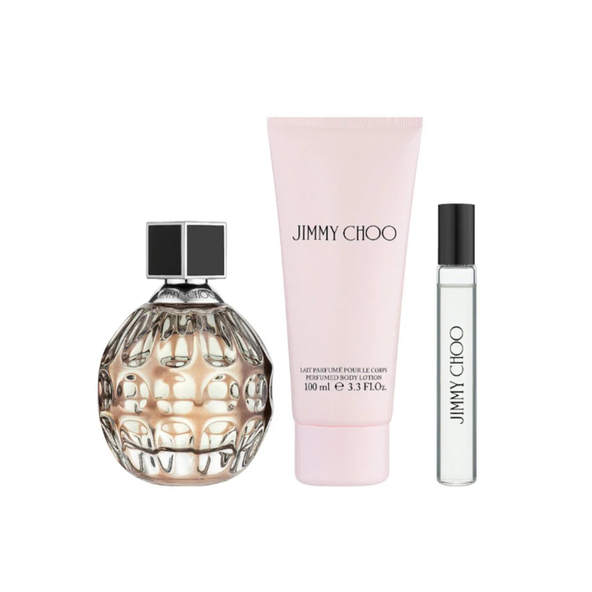 Jimmy Choo For Women Set EDP 100ml + EDP 7.5ml + Perfumed Body Lotion ...