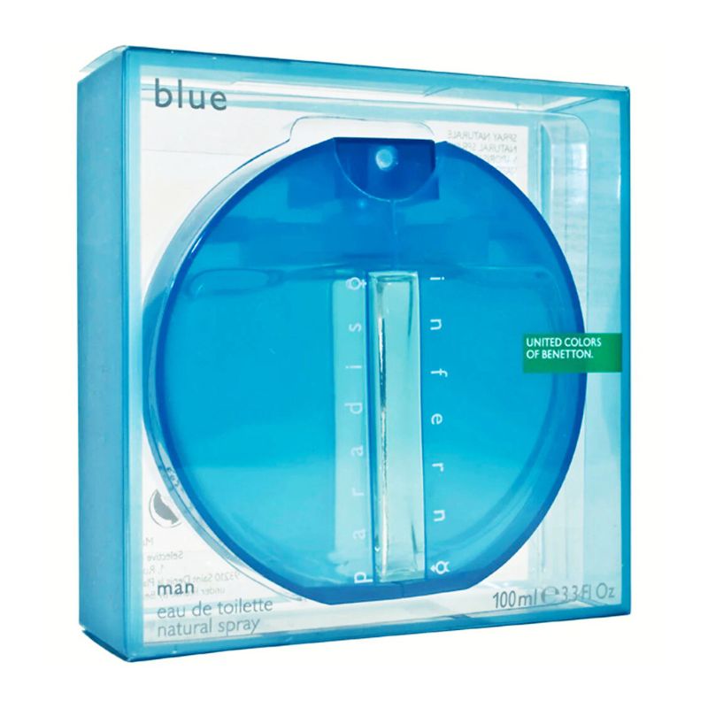 Benetton Paradiso Inferno Blue Man For Men EDT 100ml – samawa perfumes