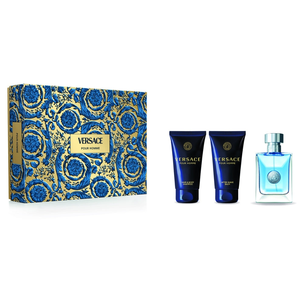 Versace Pour Homme For Men Gift Set EDT 50ml + Aftershave Balm 50ml ...