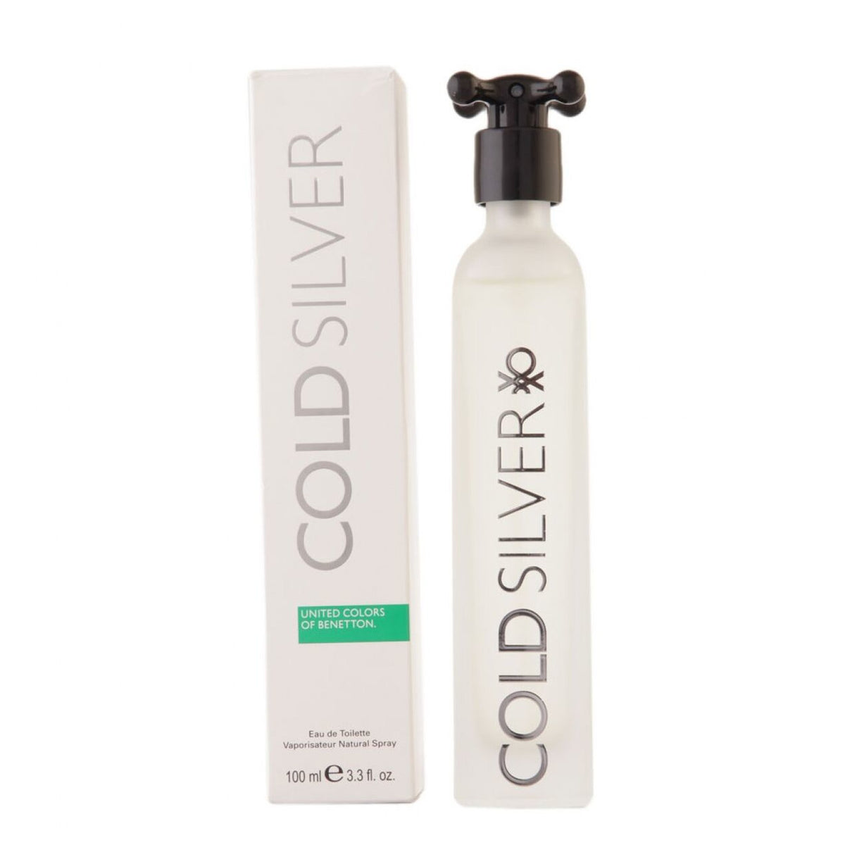 Benetton Cold Silver Perfume For Men EDT 100ml – samawa perfumes