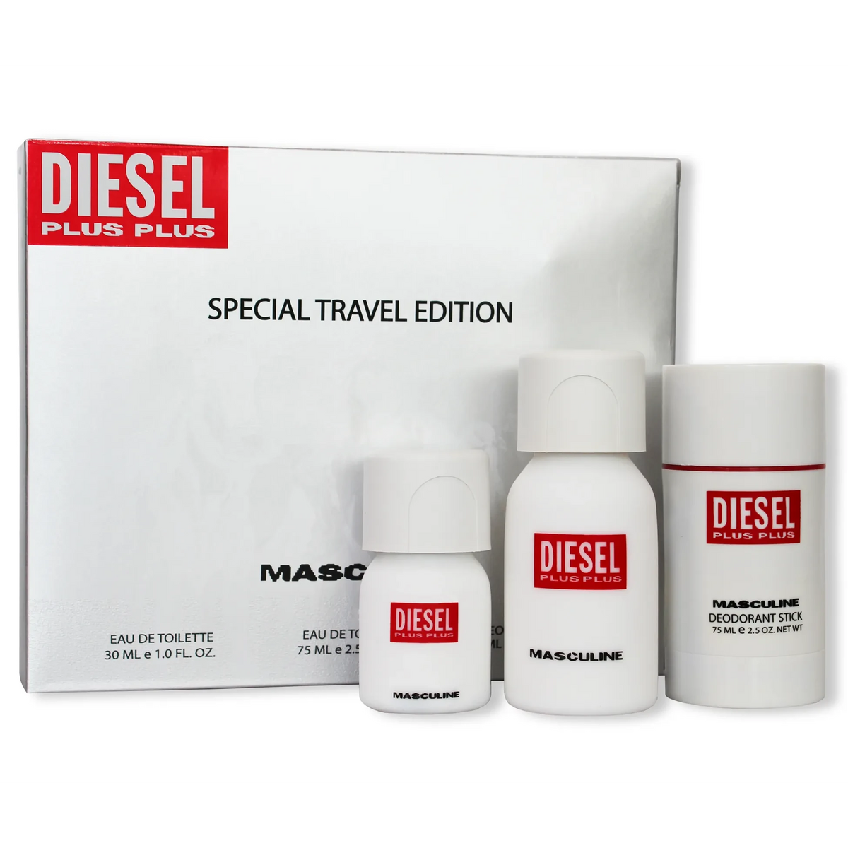 Diesel Plus Plus Masculine Special Travel Edition Gift Set For Men ...