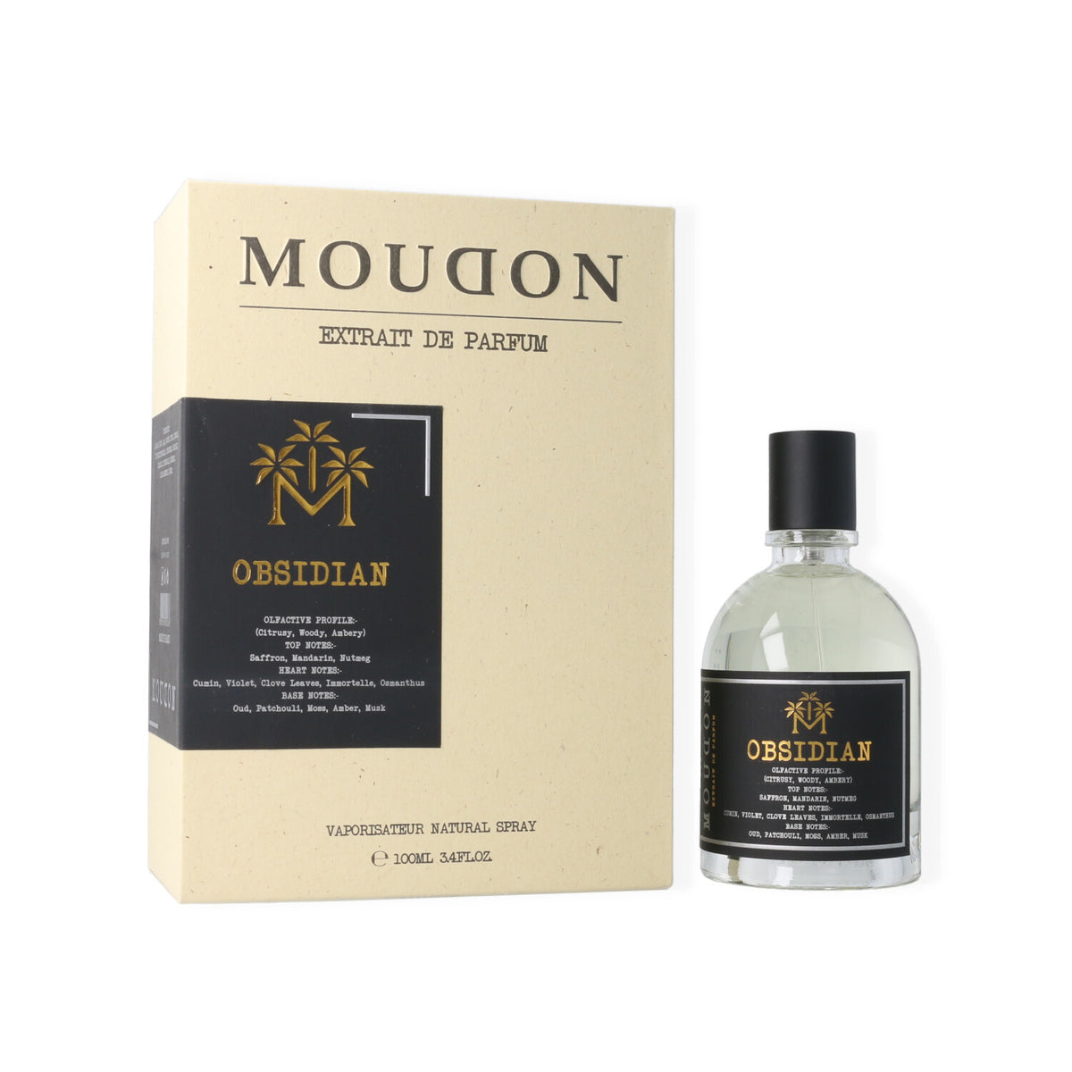 Moudon Obsidian Extrait De Parfum For Unisex 100ml – samawa perfumes