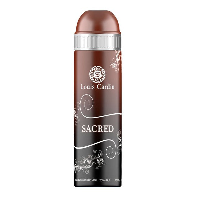 Louis Cardin Sacred Deodorant Body Spray For Men 200ml – samawa perfumes