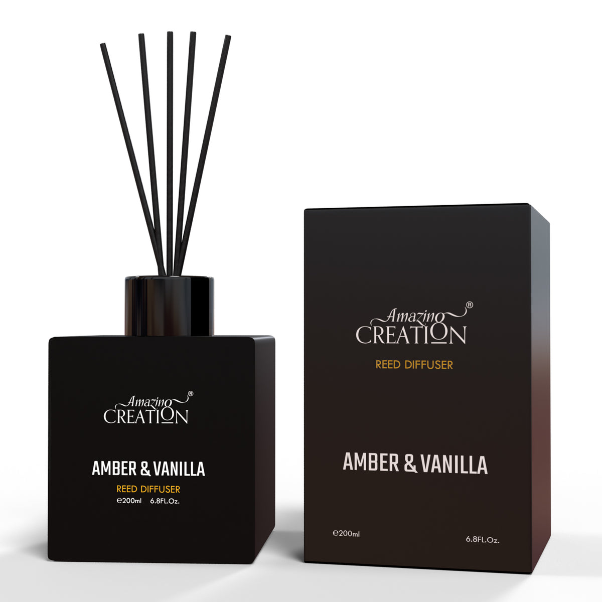 Amazing Creation Amber Vanilla Reed Diffuser 200ml – samawa perfumes