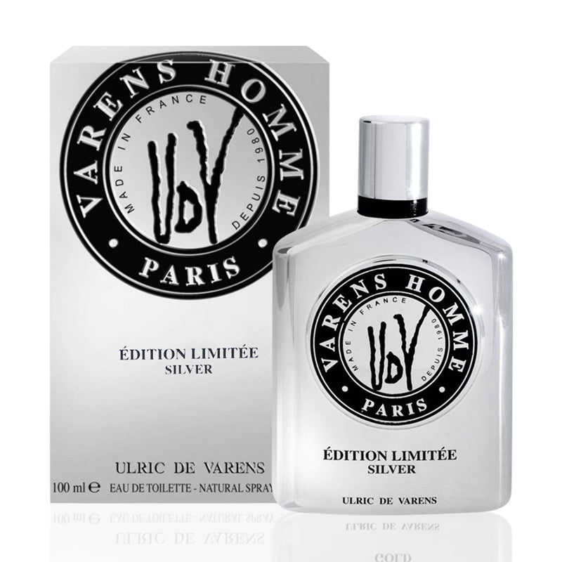 Ulric De Varens Homme Edition limitee Silver EDT For Men 100ml – samawa ...