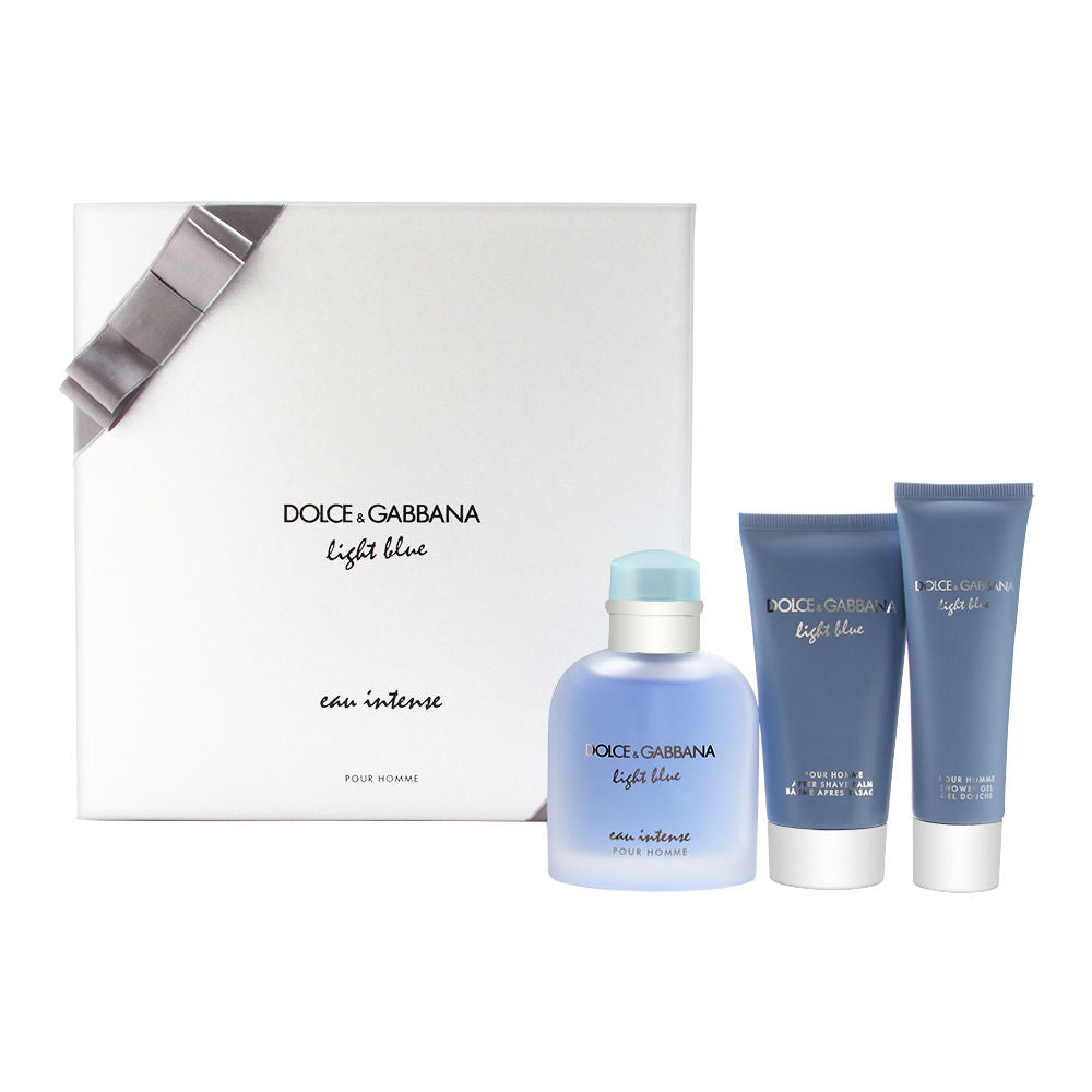 Dolce & Gabbana Light Blue Eau Intense - Gift set For Men - EDP 100ml ...