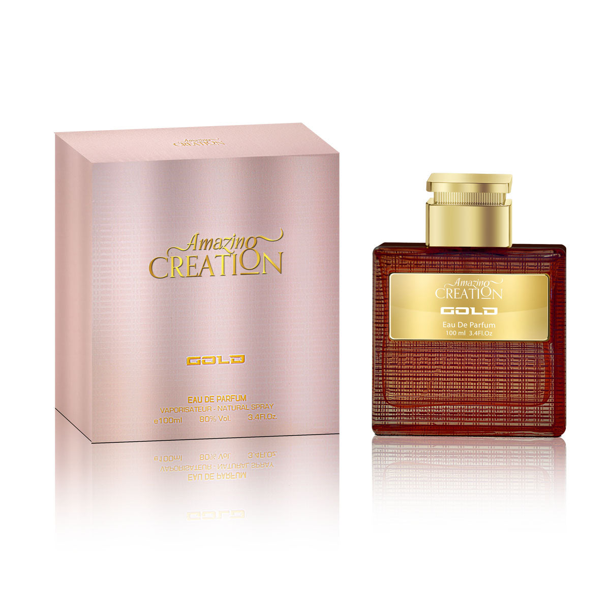 Amazing Creation Gold perfume for men and women EDP, 100ml – samawa ...